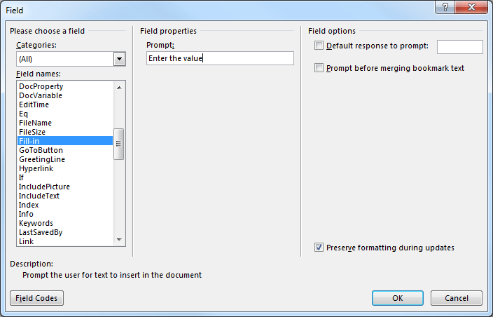 Fill-In Field Prompts in Word 2013 – adamprescott.net